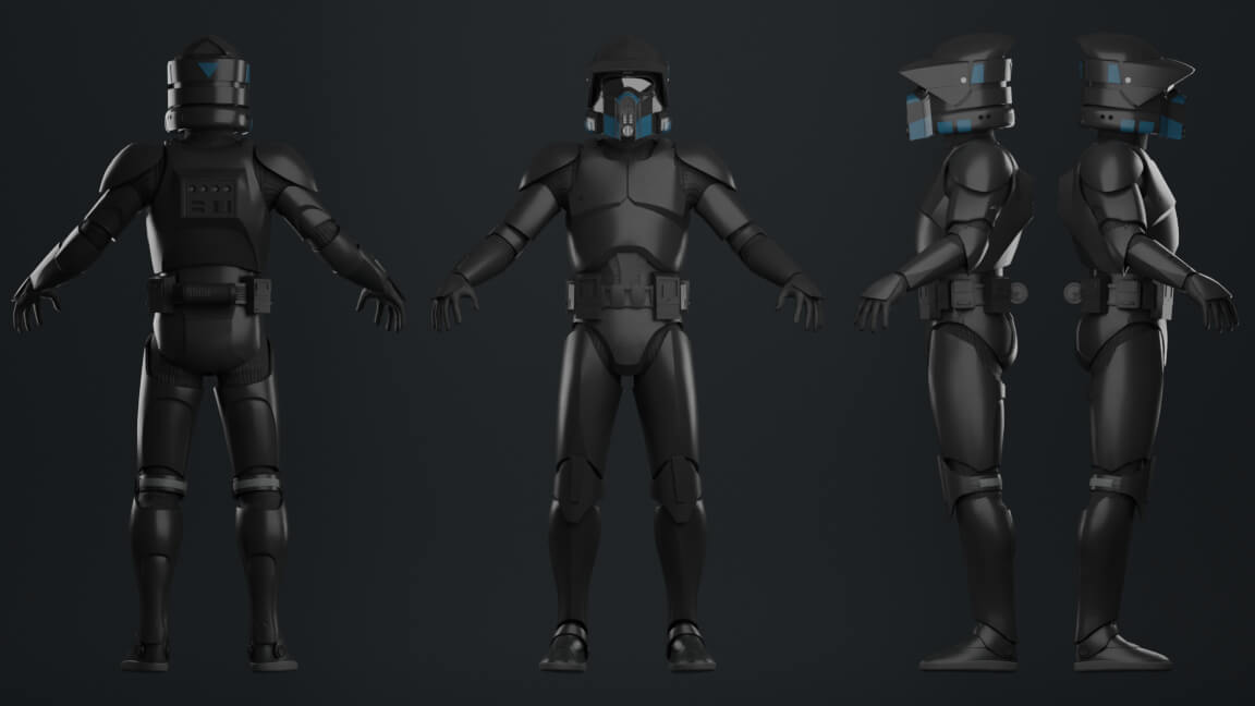 ARF Clone Trooper - 3D Model by Kralyks