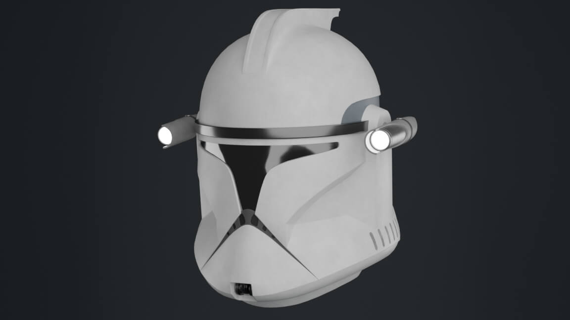 Clone Trooper Head Lamp - 3D Model by Kralyks