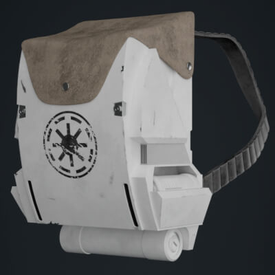 Clone Trooper TCW Backpack - 3D Model by Kralyks
