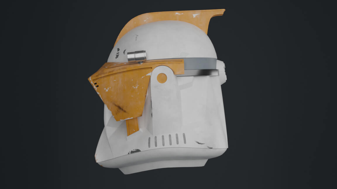 Phase I Clone Commander Cody Helmet - 3D Model by Kralyks
