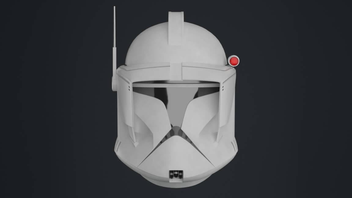 Phase I Clone Commander Cody Helmet - 3D Model by Kralyks
