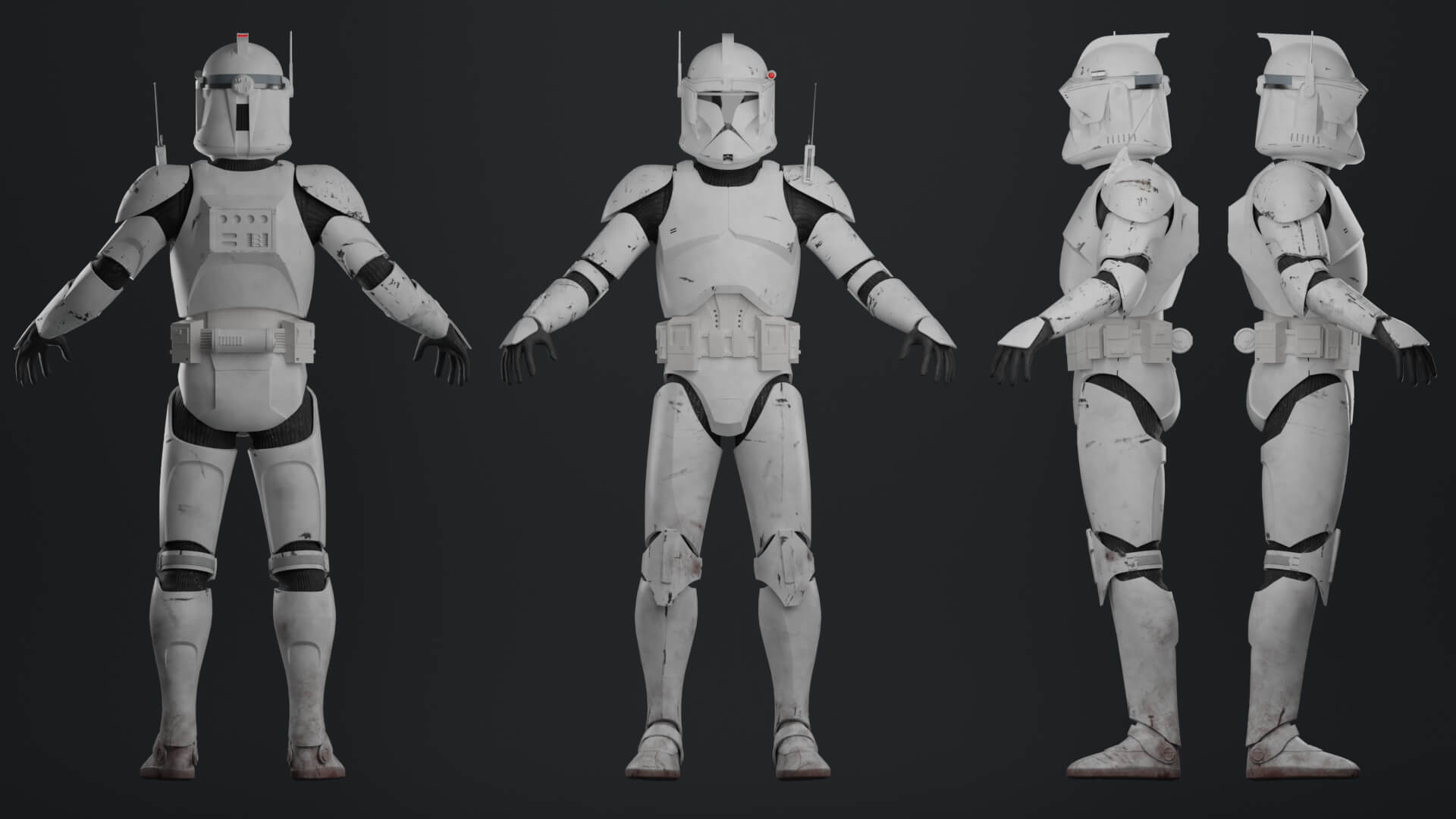 Phase I Clone Commander Cody - 3D Model by Kralyks