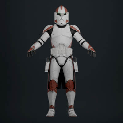 Phase I Clone Commander Ponds - 3D Model by Kralyks