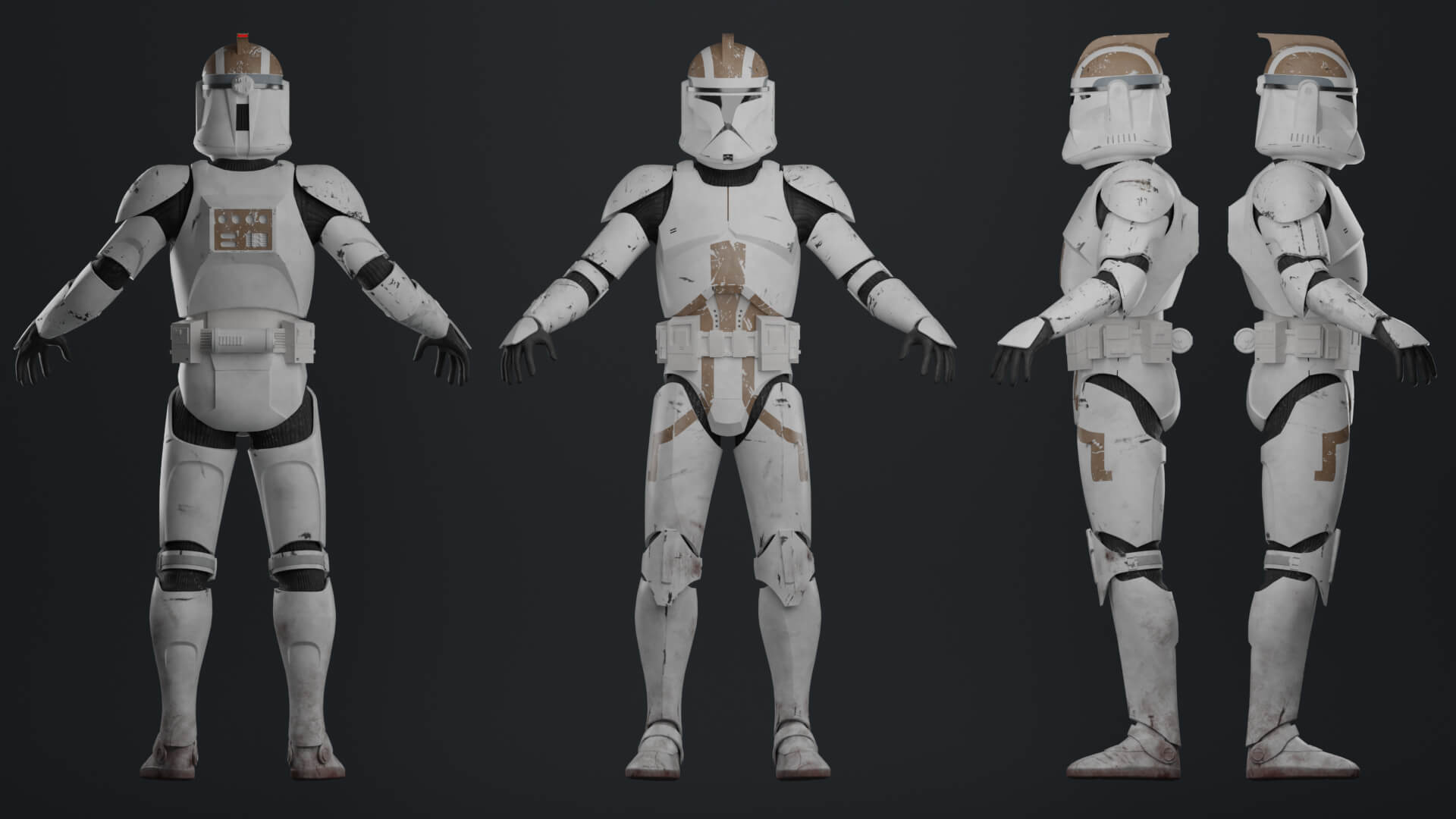 Phase I Clone Trooper (38th Armored Division) - 3D Model by Kralyks