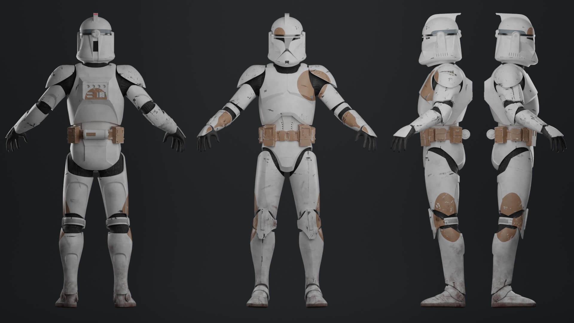 Phase I Clone Trooper (7th Legion) - 3D Model by Kralyks