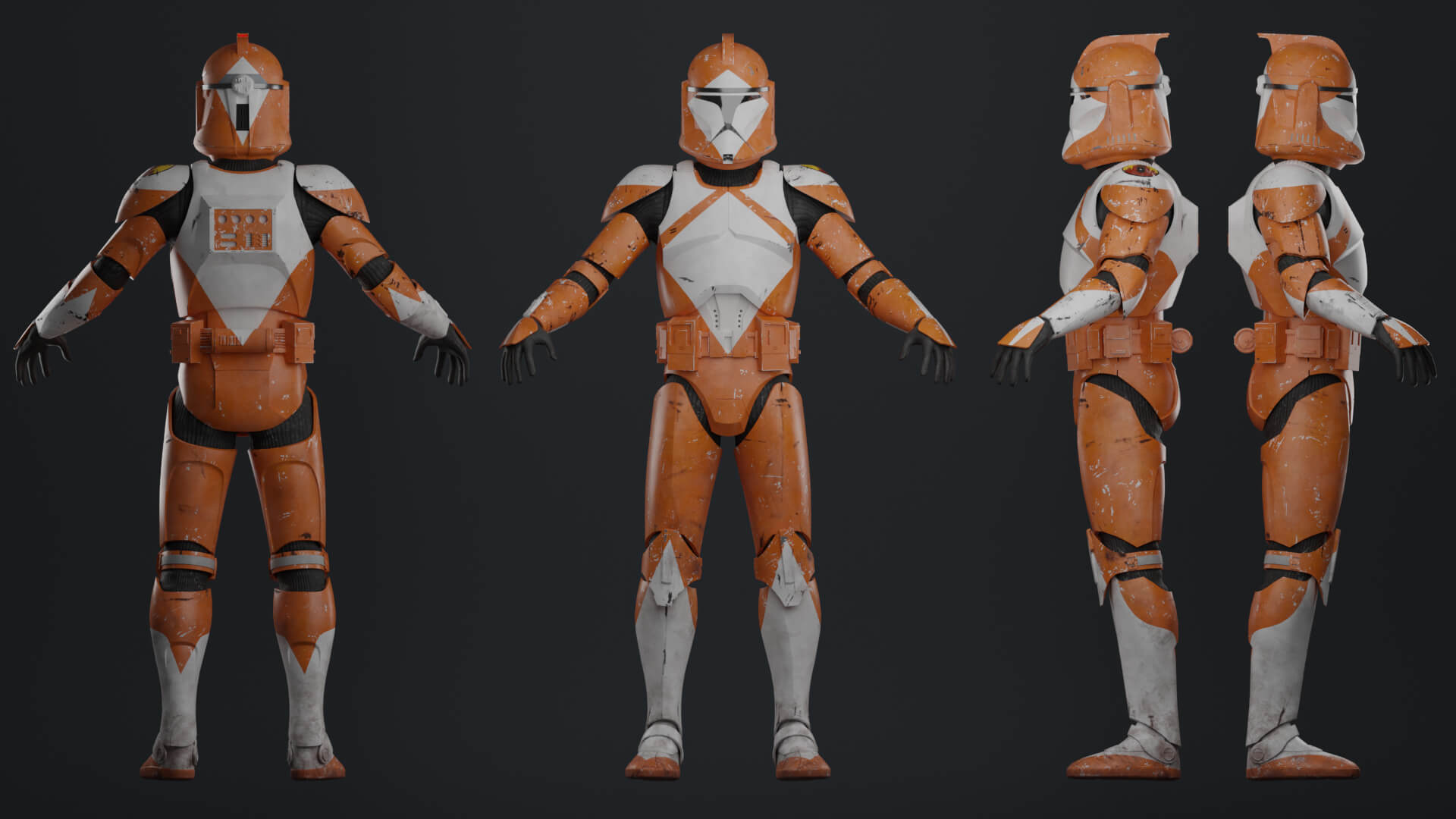 Phase I Clone Trooper (Bomb Squad) - 3D Model by Kralyks