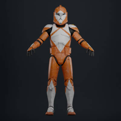 Phase I Clone Trooper (Bomb Squad) - 3D Model by Kralyks