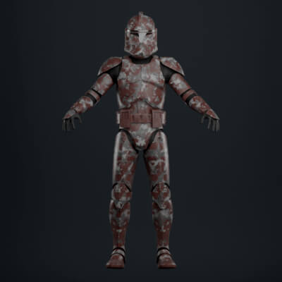 Phase I Clone Trooper (Camo 4) - 3D Model by Kralyks