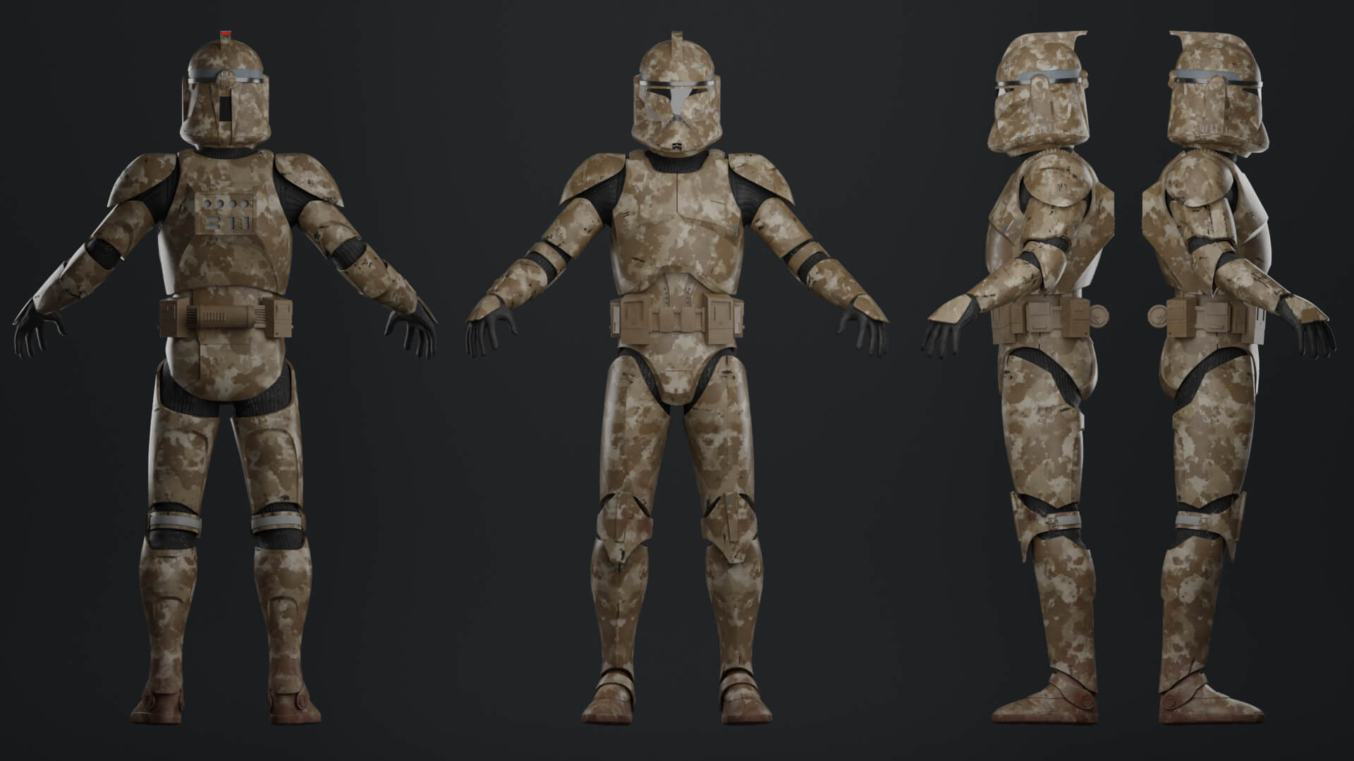 Phase I Clone Trooper (Camo 5) - 3D Model by Kralyks