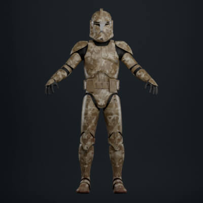 Phase I Clone Trooper (Camo 5) - 3D Model by Kralyks