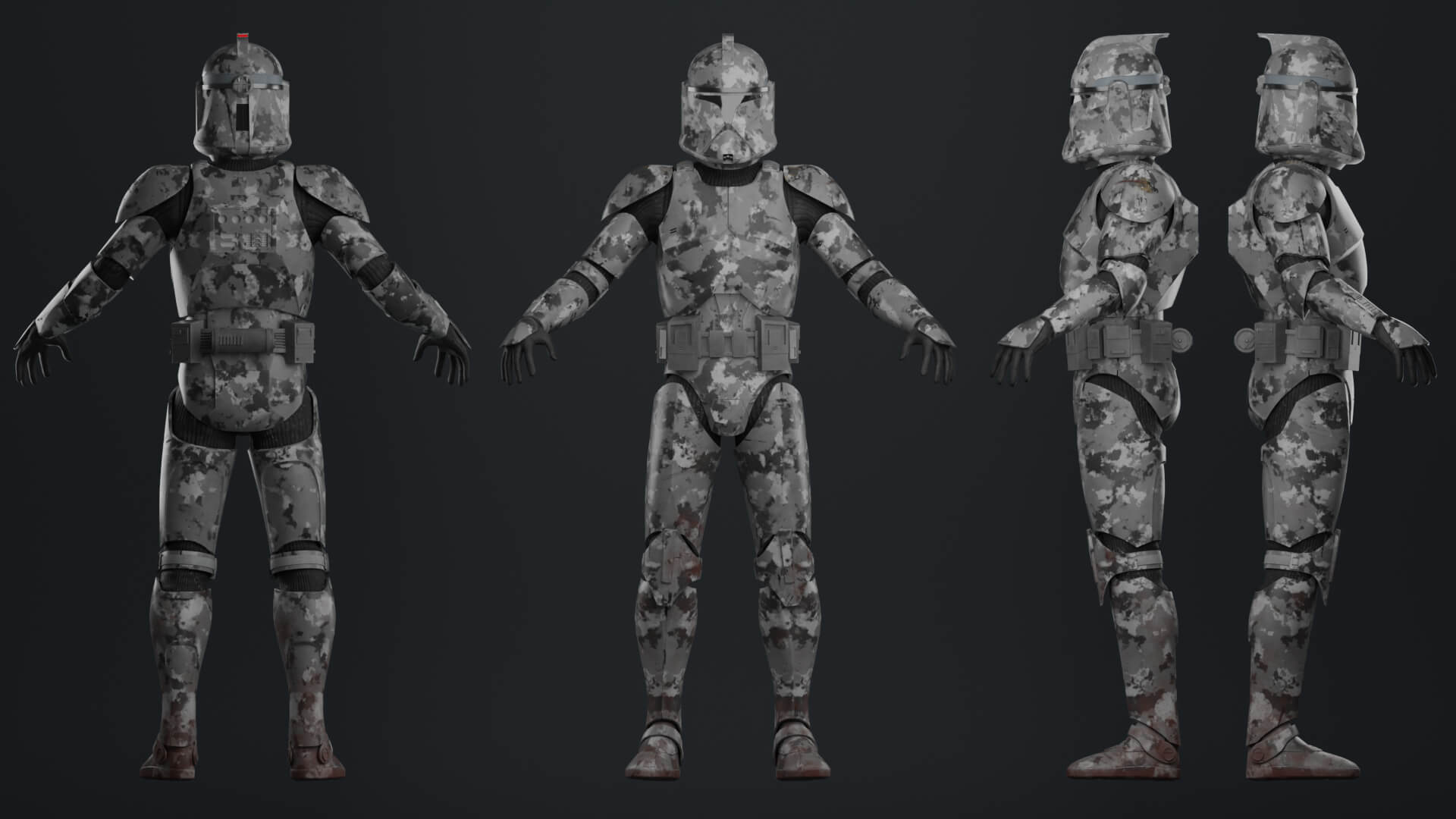 Phase I Clone Trooper (Camo 6) - 3D Model by Kralyks