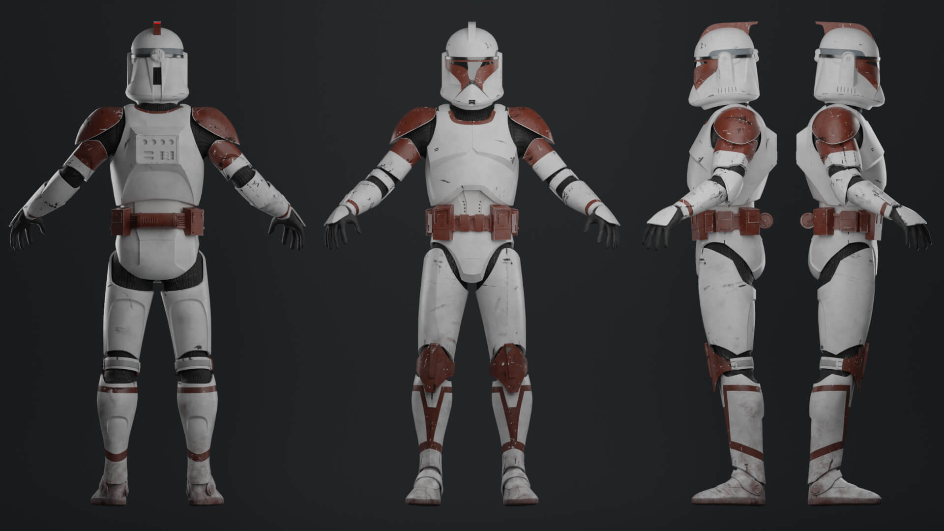 Phase I Clone Trooper (Fil's Squad) - 3D Model by Kralyks