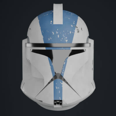 Phase I Clone Trooper Helmet (501st Legion) - 3D Model by Kralyks
