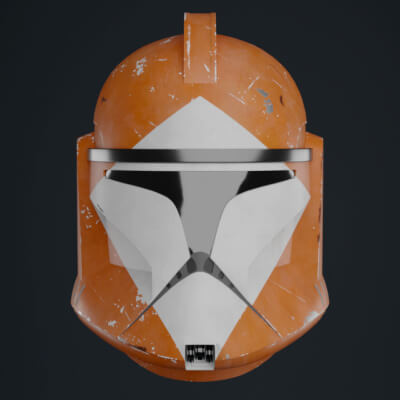 Phase I Clone Trooper Helmet (Bomb Squad) - 3D Model by Kralyks
