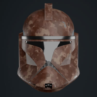 Phase I Clone Trooper Helmet (Camo 3) - 3D Model by Kralyks