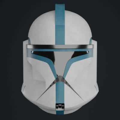 Phase I Clone Trooper Helmet (Lieutenant) - 3D Model by Kralyks