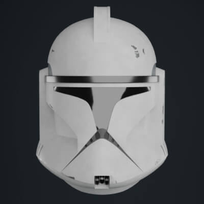 Phase I Clone Trooper Helmet (Standard) - 3D Model by Kralyks