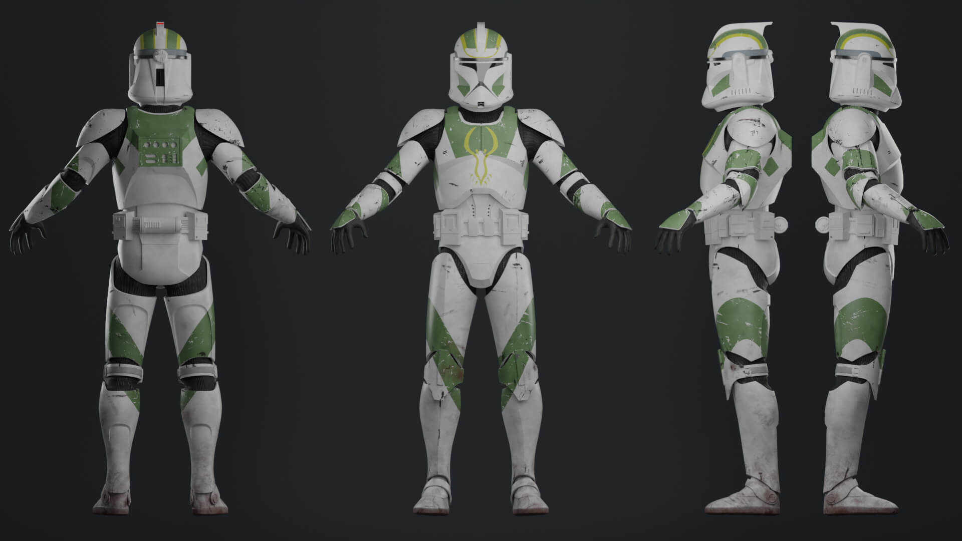 Phase I Clone Trooper (Horn Company) - 3D Model by Kralyks