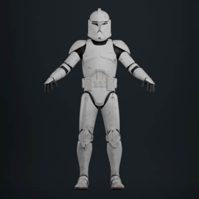 Phase I Clone Trooper (Standard) - 3D Model by Kralyks