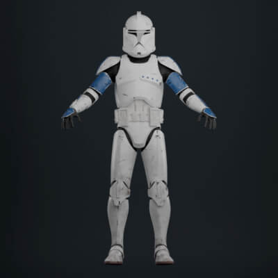 Phase I Clone Trooper (Utapau) - 3D Model by Kralyks