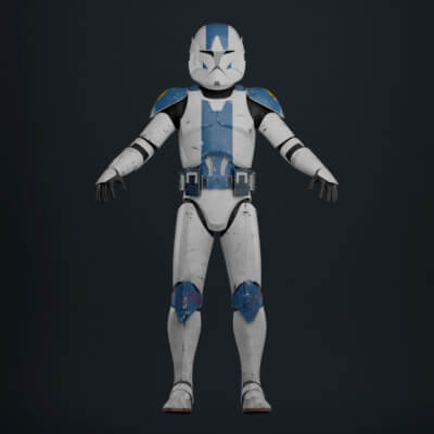 Phase I Spec Ops Clone Trooper (Hamm) - 3D Model by Kralyks
