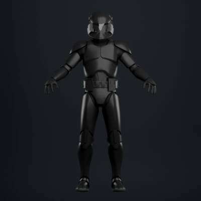Phase I Spec Ops Clone Trooper (Night Ops) - 3D Model by Kralyks