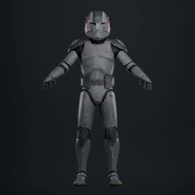 Phase I Spec Ops Clone Trooper (Stealth Ops) - 3D Model by Kralyks