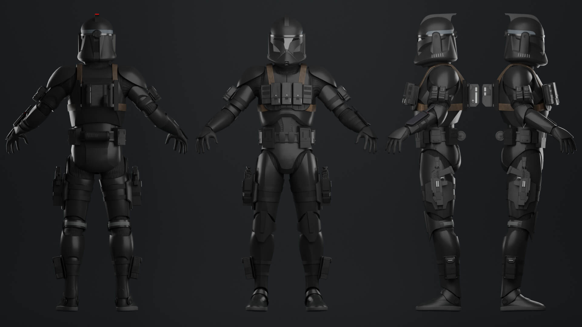 Phase I Tactical Clone Trooper (Night Ops) - 3D Model by Kralyks