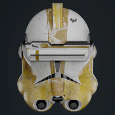 Phase II Clone Commander Bly Helmet - 3D Model by Kralyks
