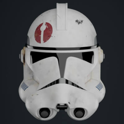 Phase II Clone Trooper Helmet (91st Recon Corps) - 3D Model by Kralyks