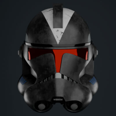 Phase II Clone Trooper Helmet (Shadow) - 3D Model by Kralyks