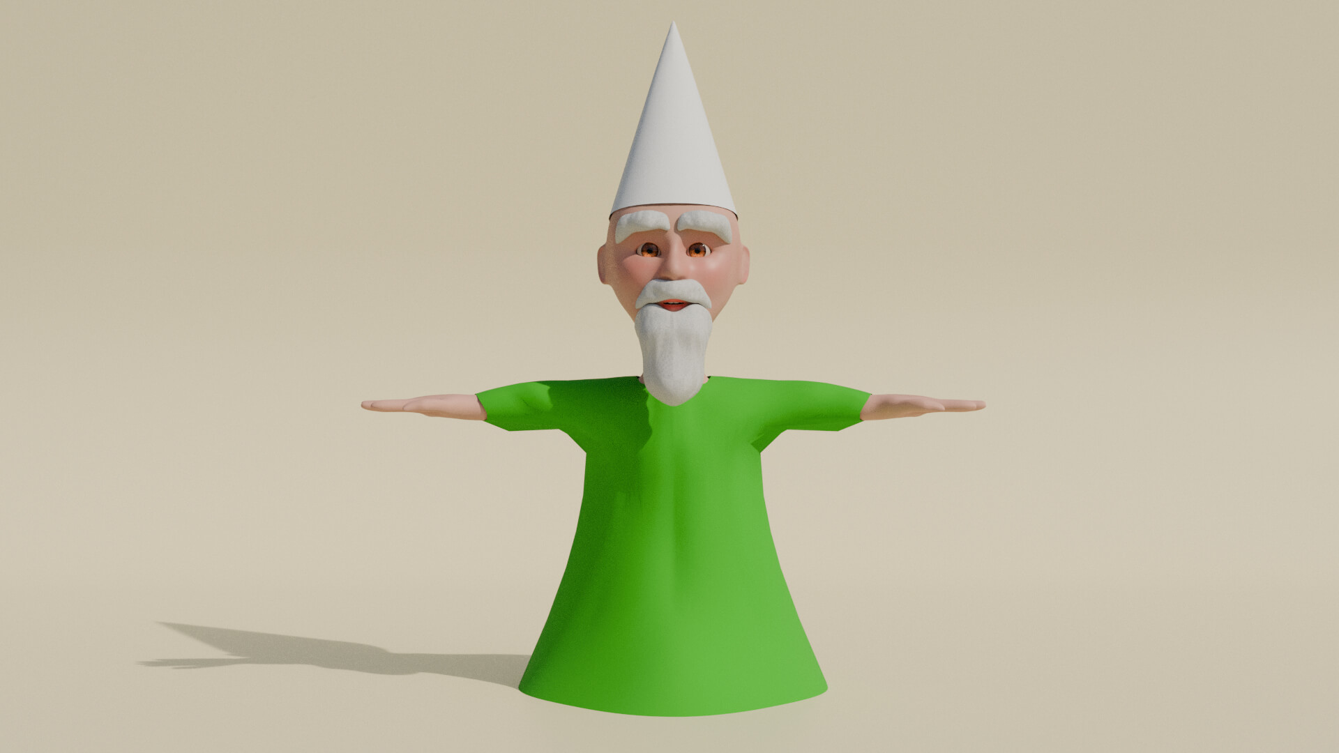 Gnome Wizard - 3D Model by kraptor