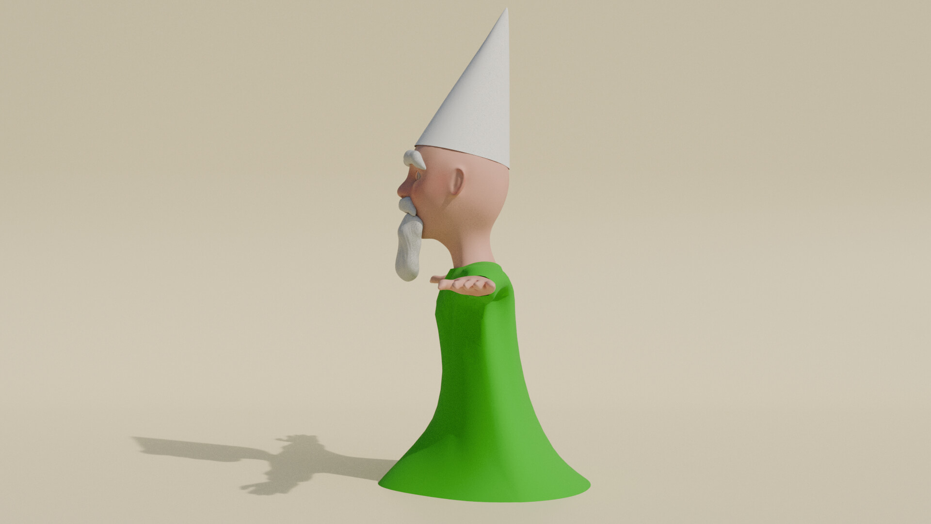 Gnome Wizard - 3D Model by kraptor