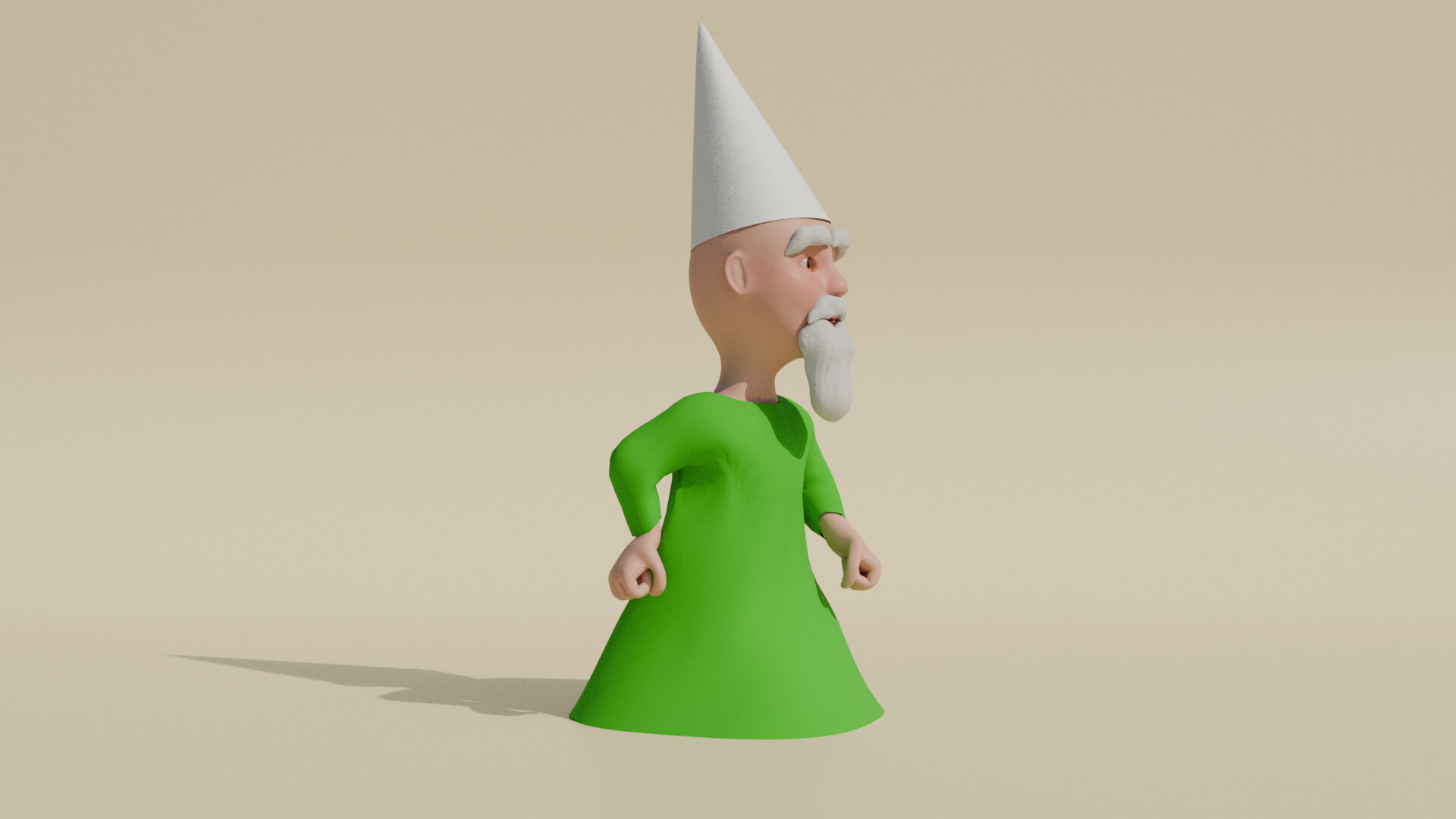 Gnome Wizard - 3D Model by kraptor