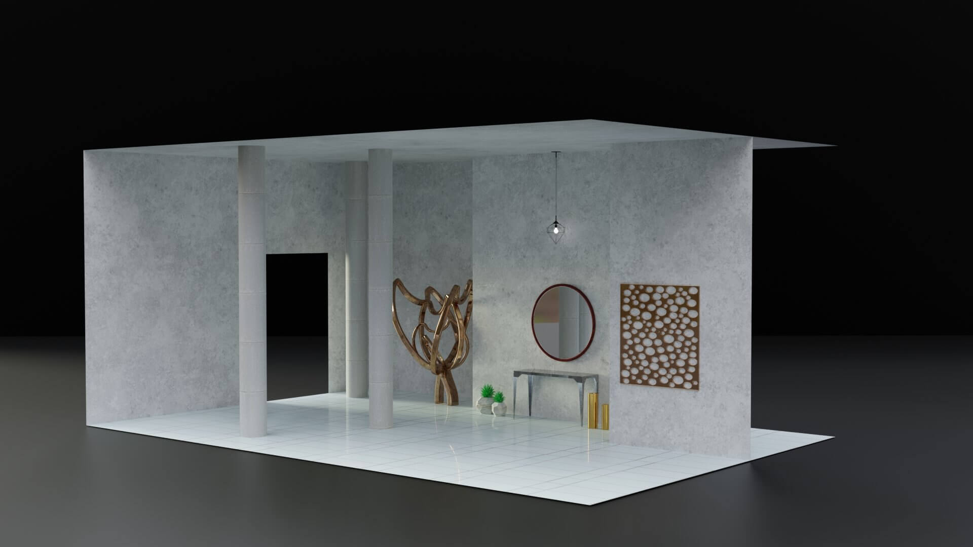 Tiny World 2 3D Render, Digital Art by kratzdistel