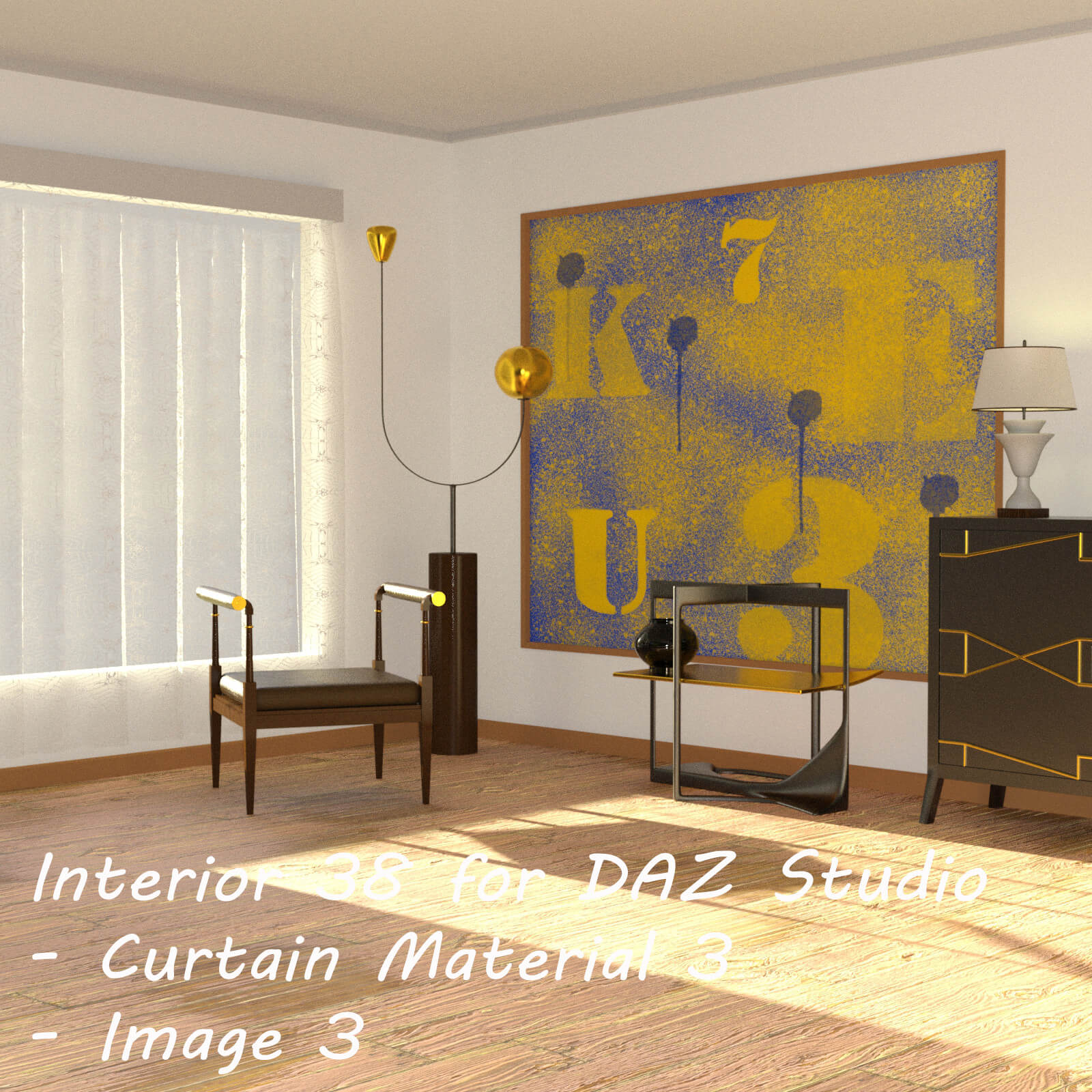 Interior 38 (Livingroom) - Daz Content by kratzdistel