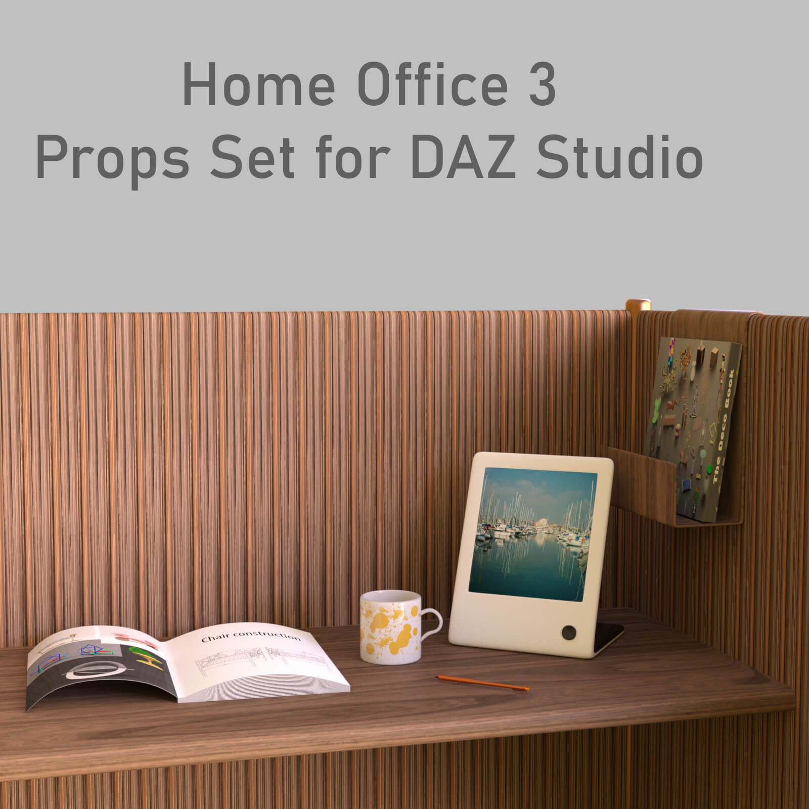 Interior 41 (Home Office 3) - Daz Content by kratzdistel