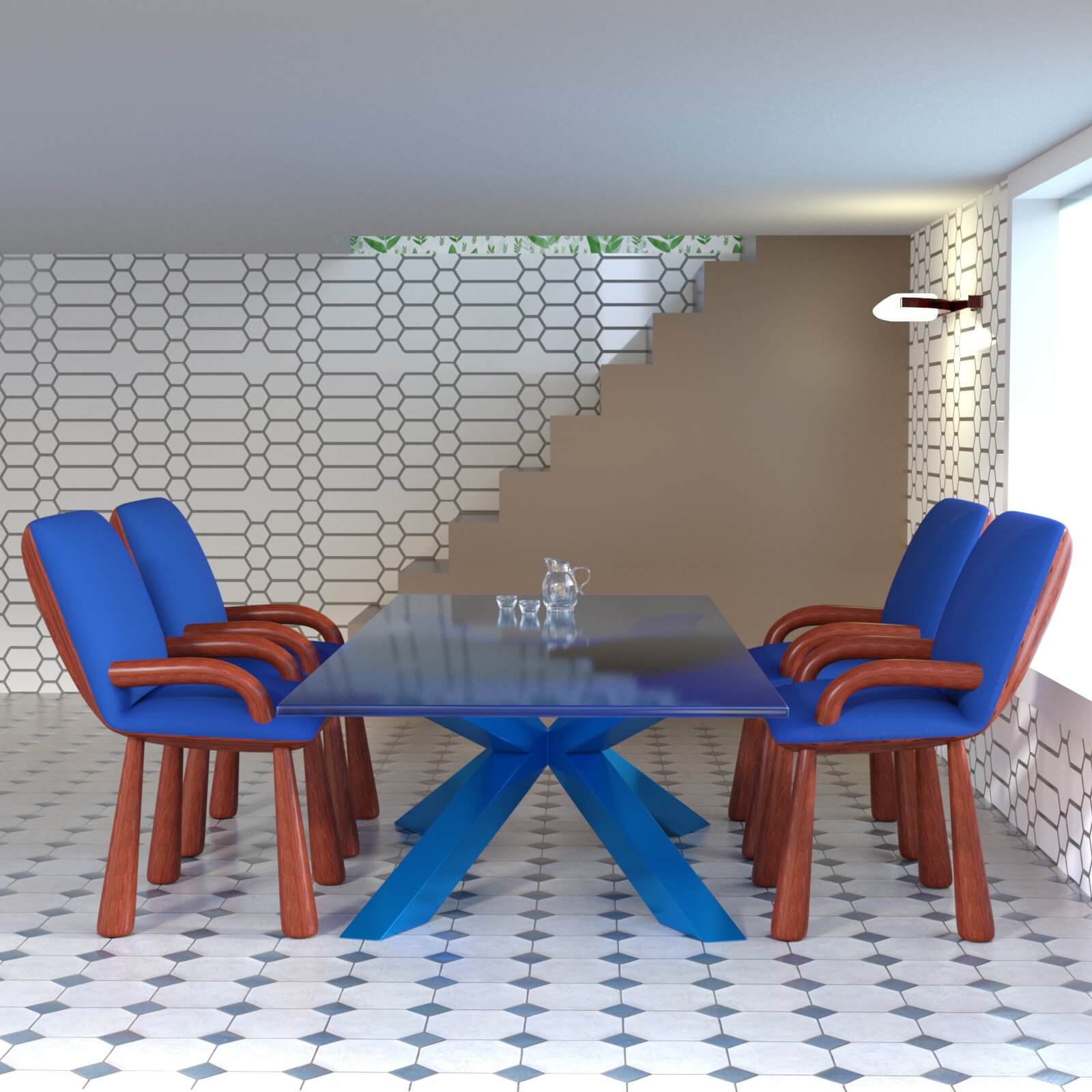 Kitchen and Diningroom For Dollhouse 1 - Daz Content by kratzdistel