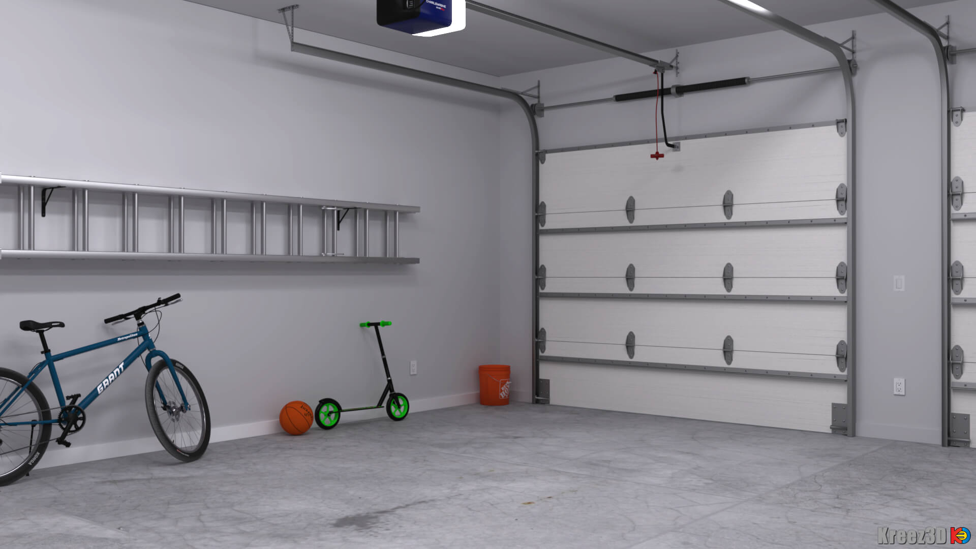 Garage for DAZ Studio by Kreez3D