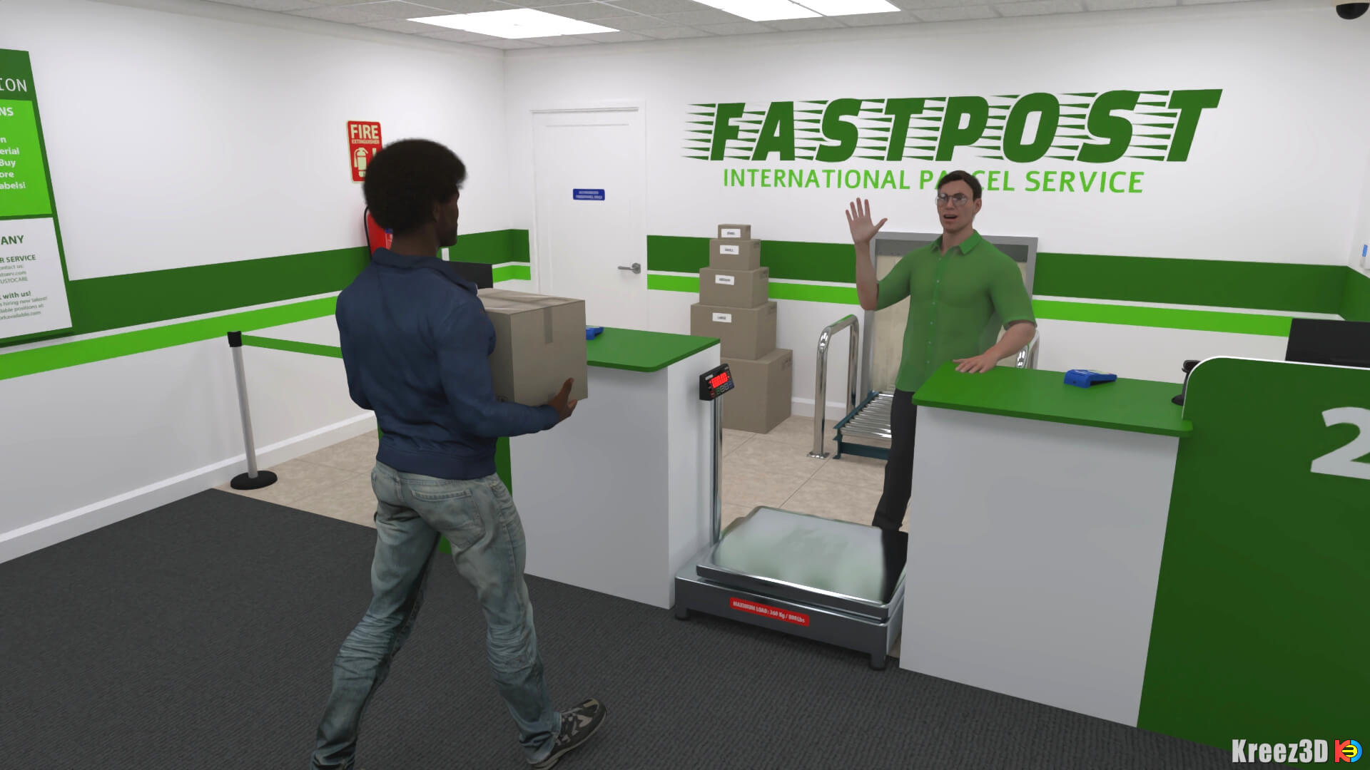 Parcel Shop for DAZ Studio by Kreez3D