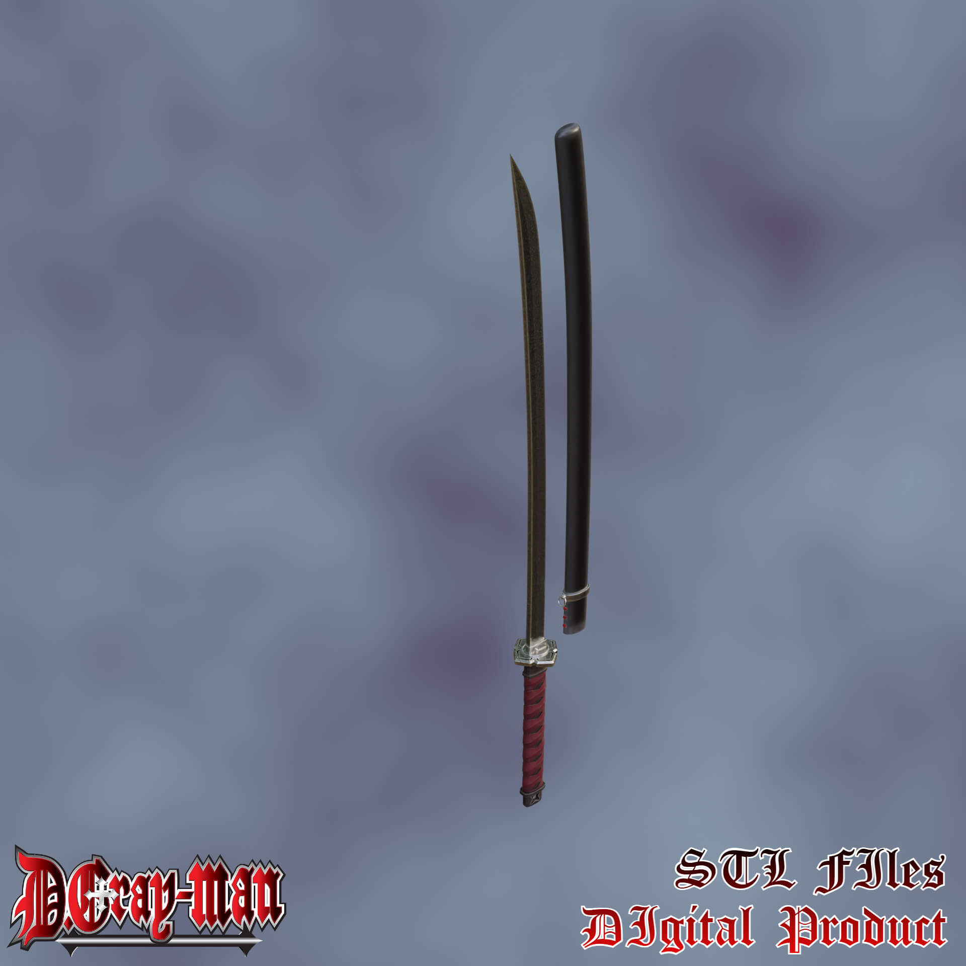 Yu Kanda Cosplay Mugen Cosplay Katana Anime D.gray-Man 3D Model by ...
