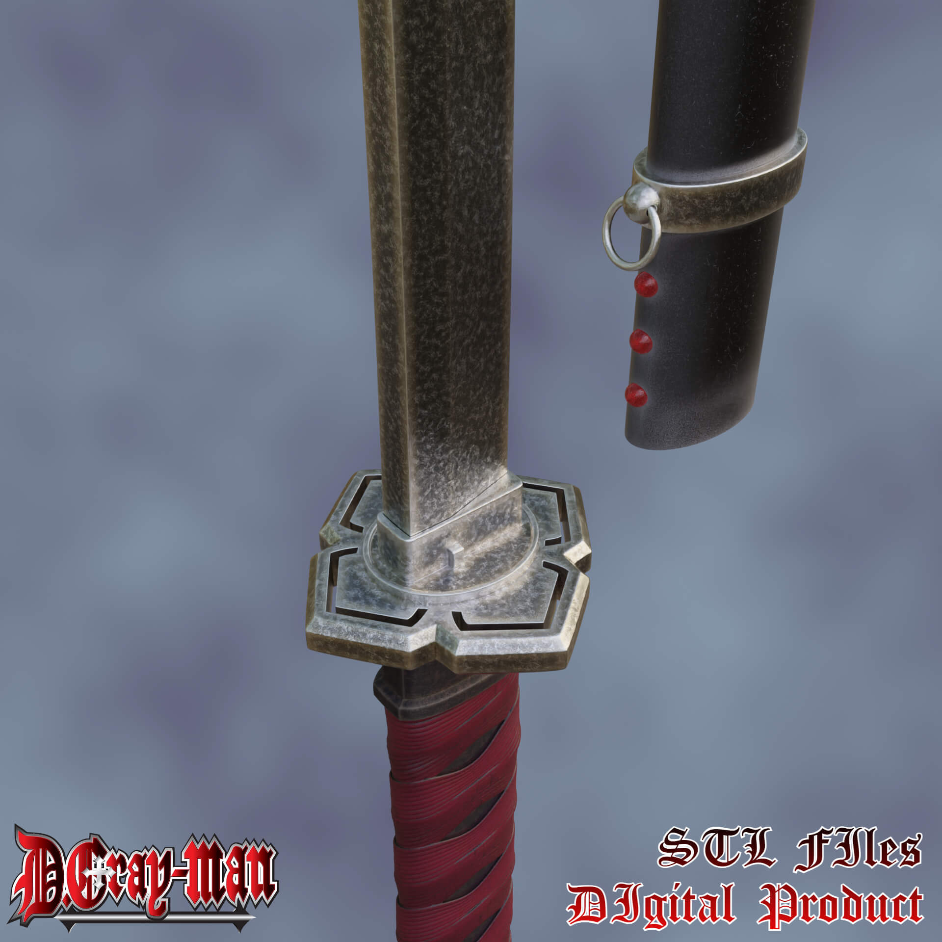 Yu Kanda Cosplay Mugen Cosplay Katana Anime D.gray-Man 3D Model by ...