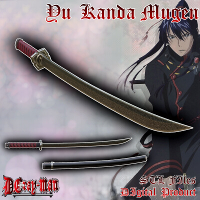 Yu Kanda Cosplay Mugen Cosplay Katana Anime D.gray-Man 3D Model by ...