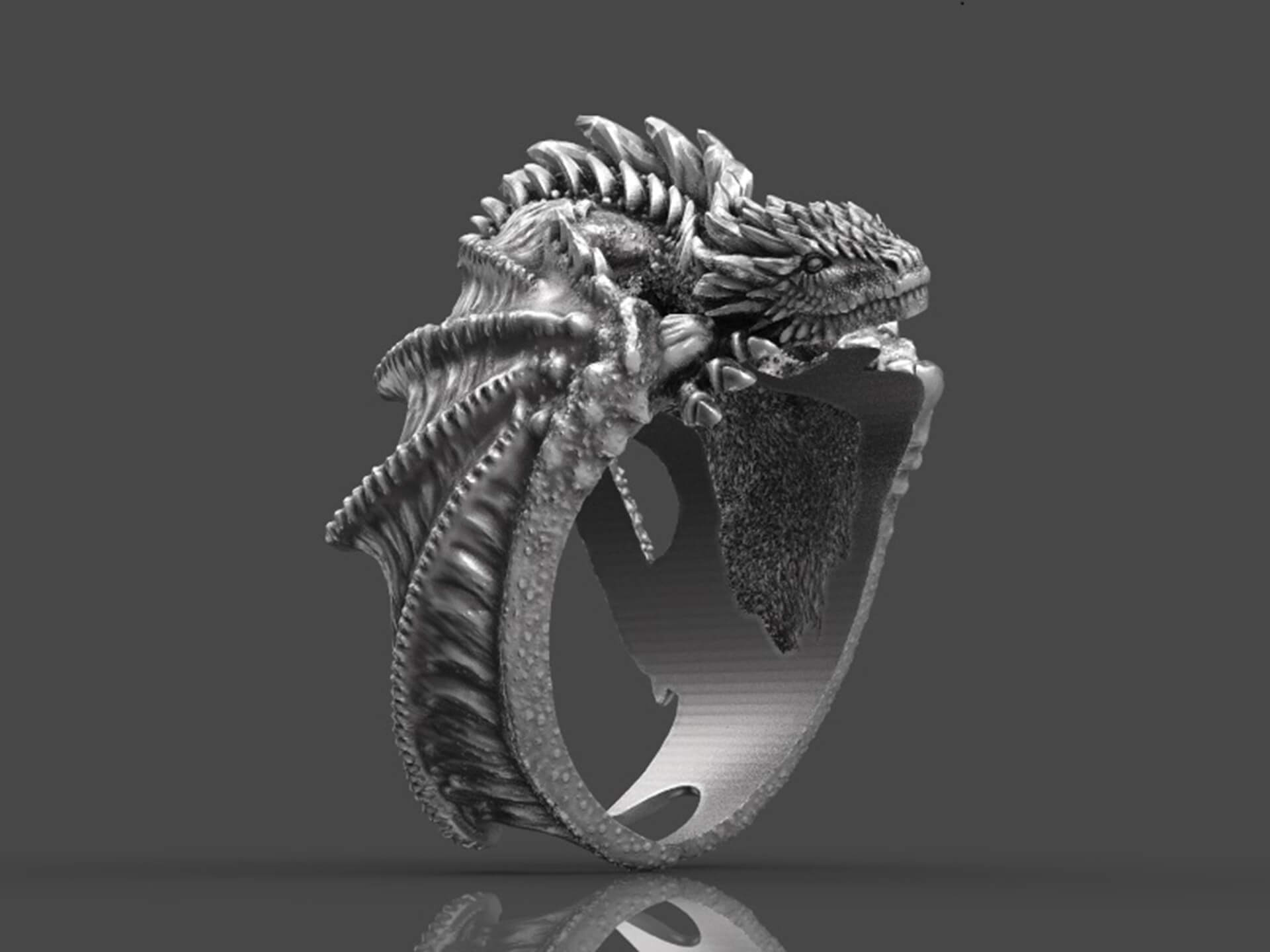 Dragon Ring - 3D Model by Kseny_3design