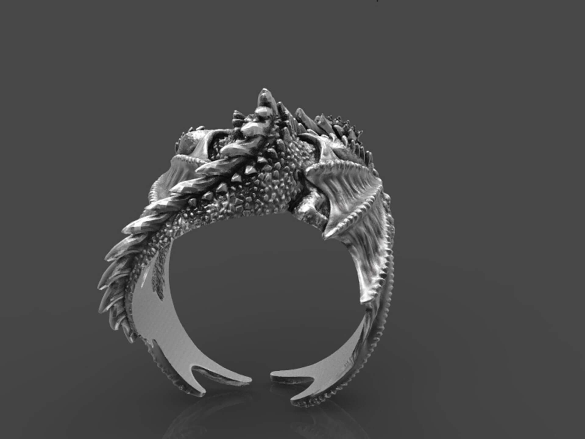 Dragon Ring - 3D Model by Kseny_3design