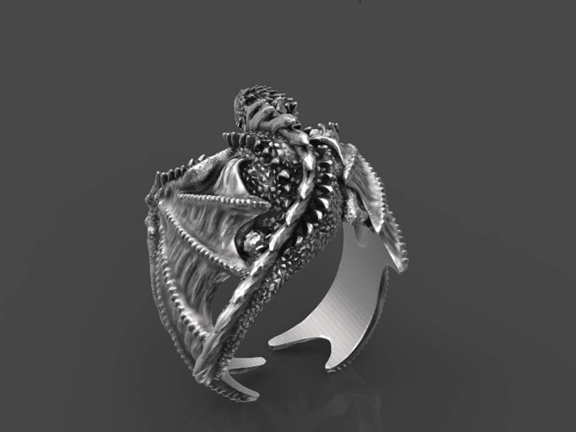 Dragon Ring - 3D Model by Kseny_3design