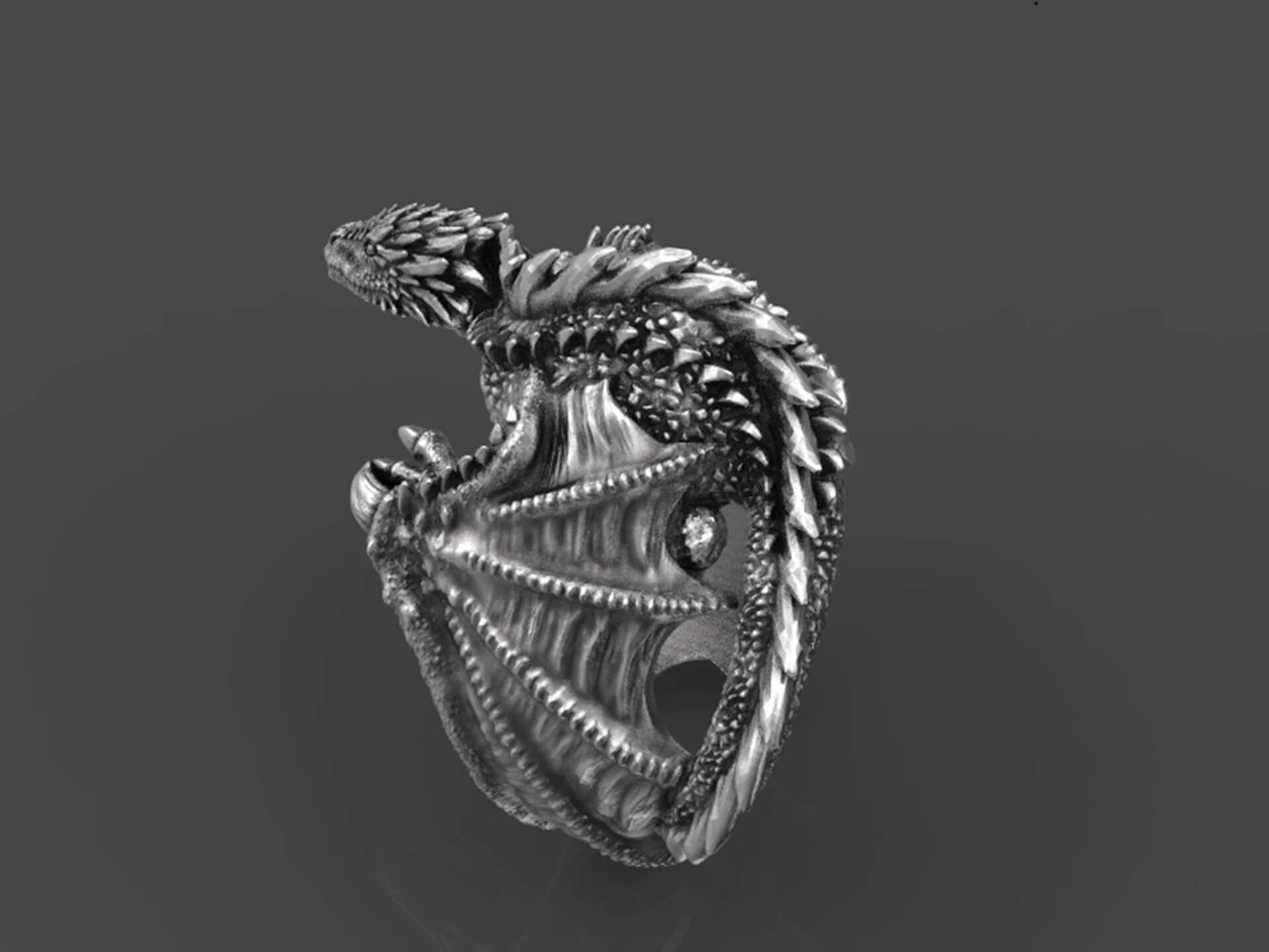 Dragon Ring - 3D Model by Kseny_3design