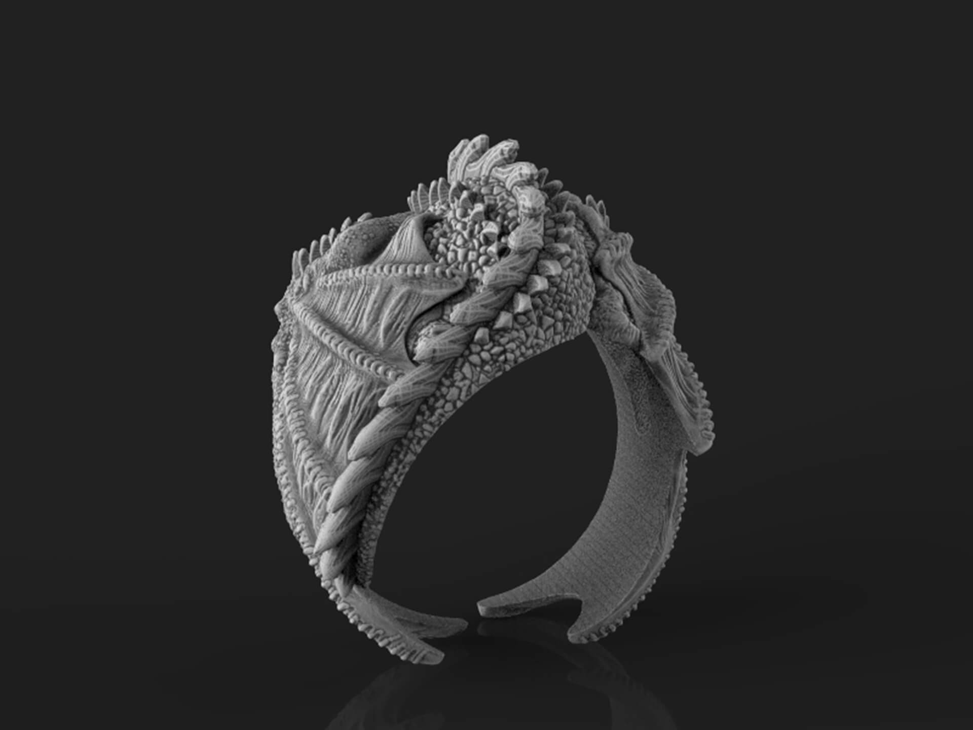 Dragon Ring - 3D Model by Kseny_3design