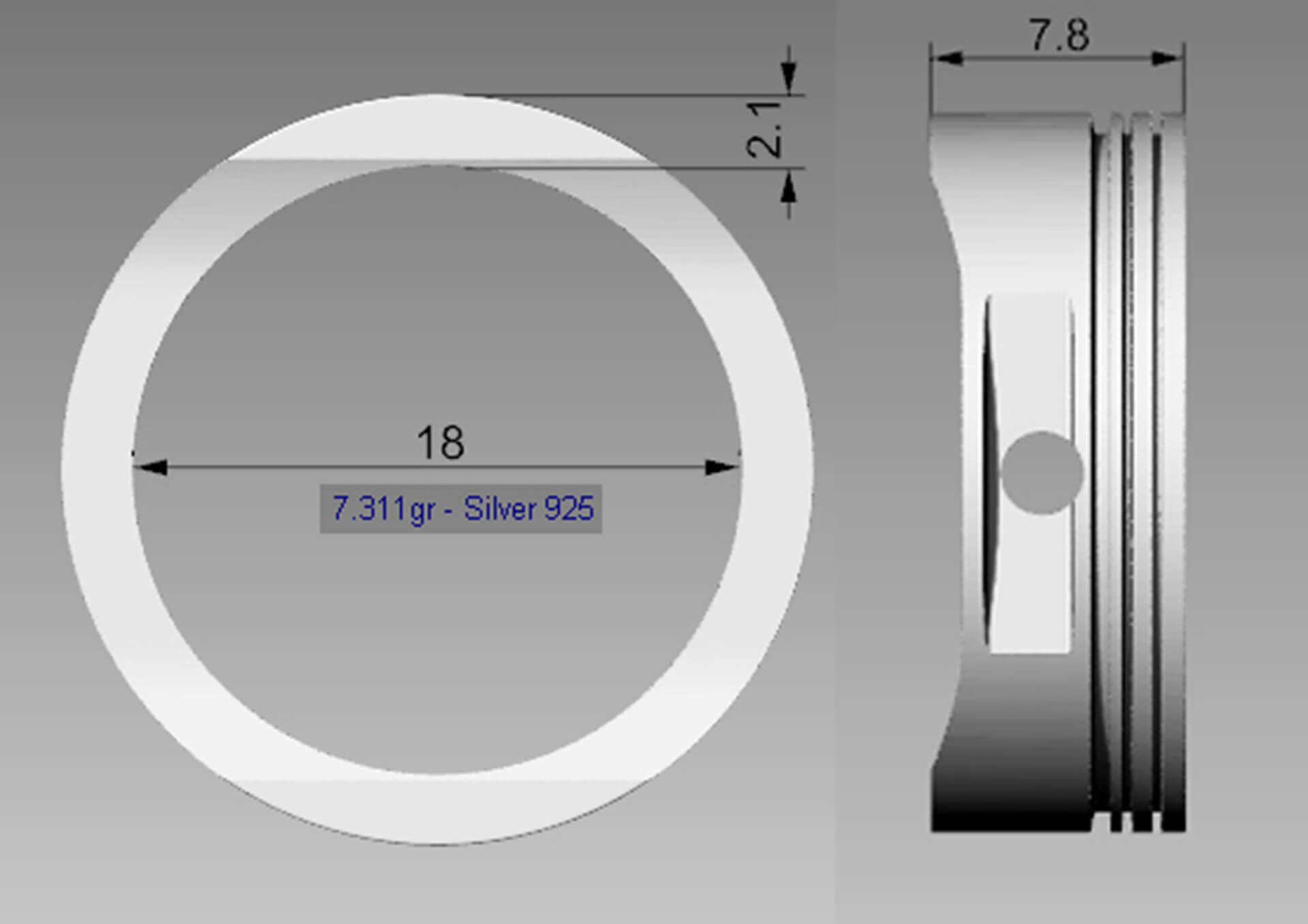 Harley Motorcycle Piston Ring - 3D Print Model by Kseny_3design