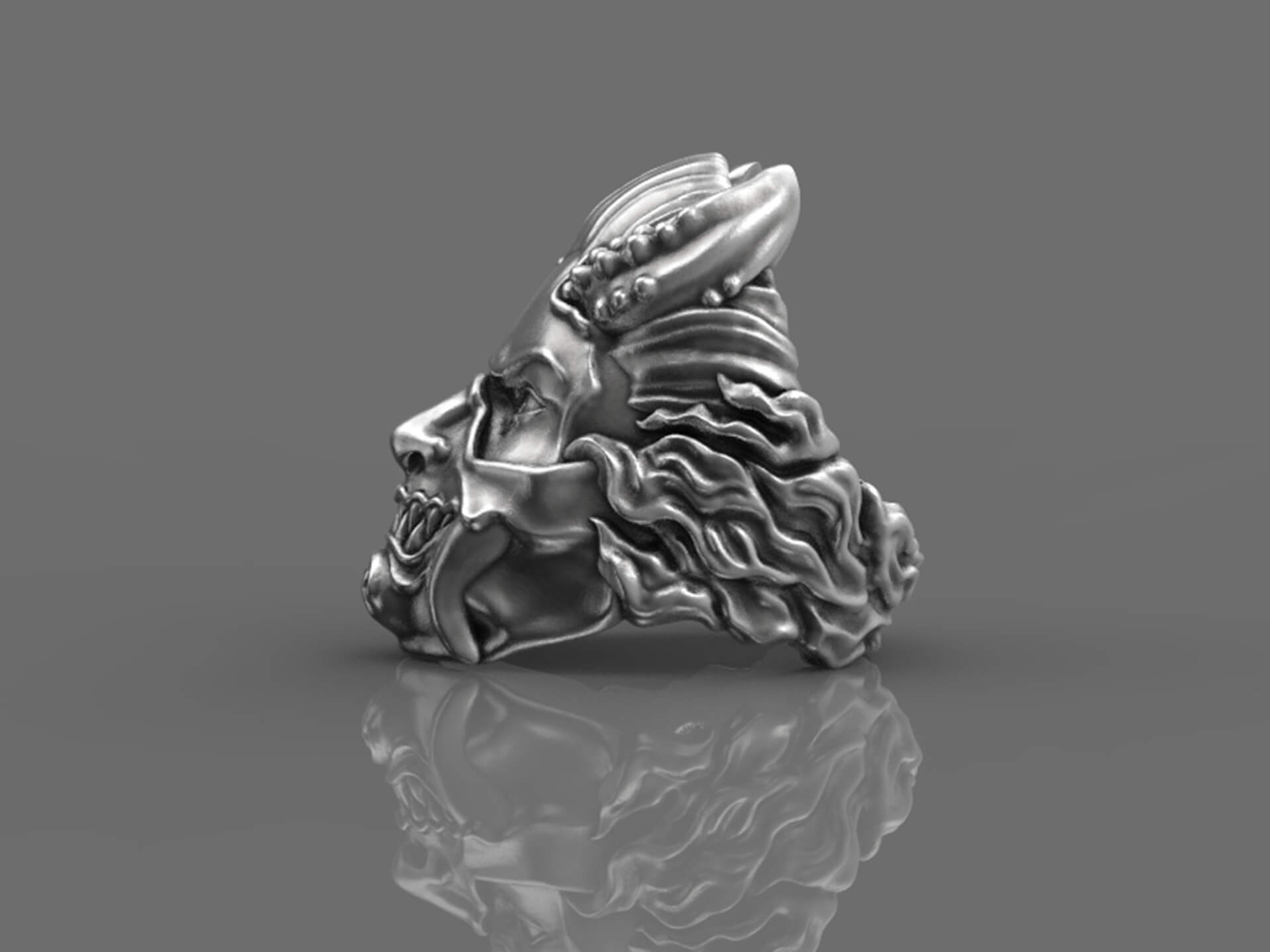 Ring Japanese Demon - 3D Model by Kseny_3design